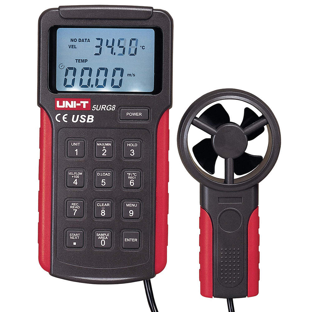 Anemometer with Humidity,393 to 5905 fpm - Grainger México | Seguridad ...