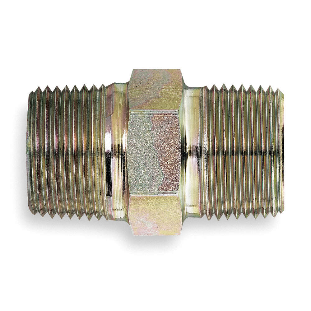 Adaptador de Manguera Hidraulica, Recto, Macho NPT a Macho NPT, Niple ... Adaptador de Manguera Hidraulica, Recto, Macho NPT a Macho NPT, Niple ...