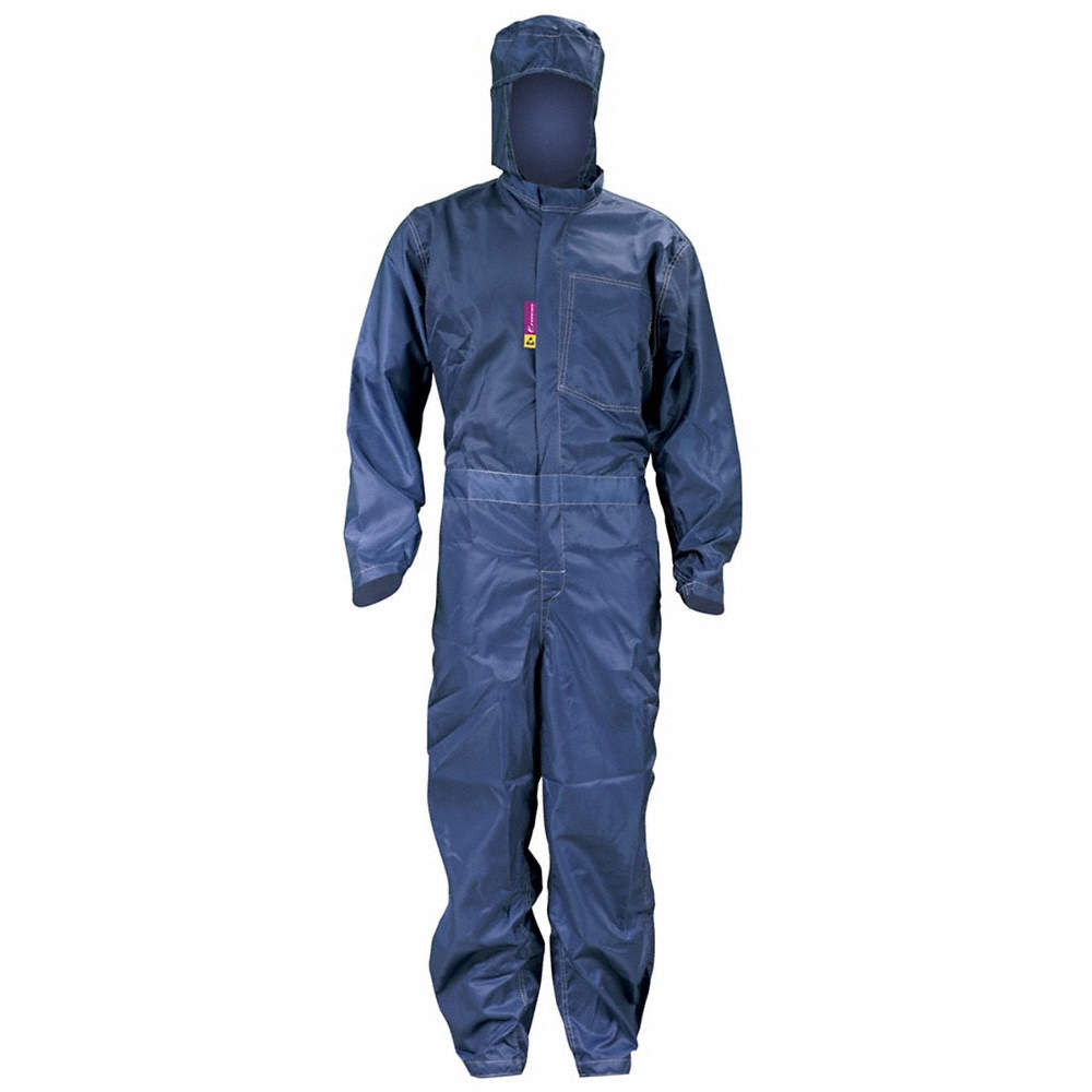 Overol Antiestatico Polipropileno , Poliester , Fibra de Carbono Azul ...