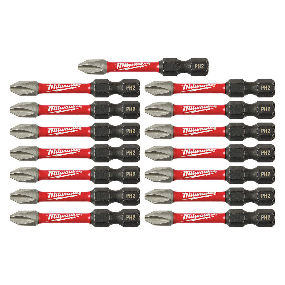 Punta de Impacto, 2, Phillips, Impacto, 1/4", Hexagonal - Grainger ...