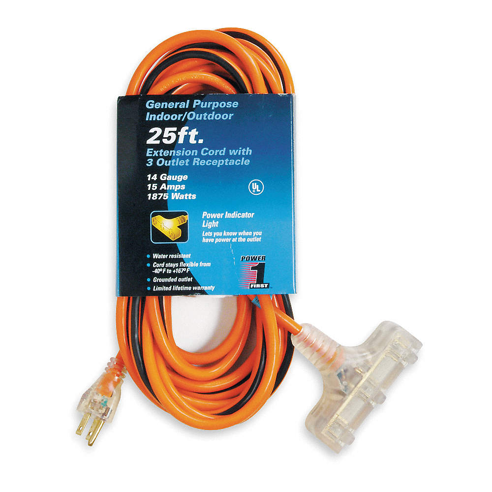 Cable De Extension Para Exteriores 25 Pies 3 Salidas Grainger M xico