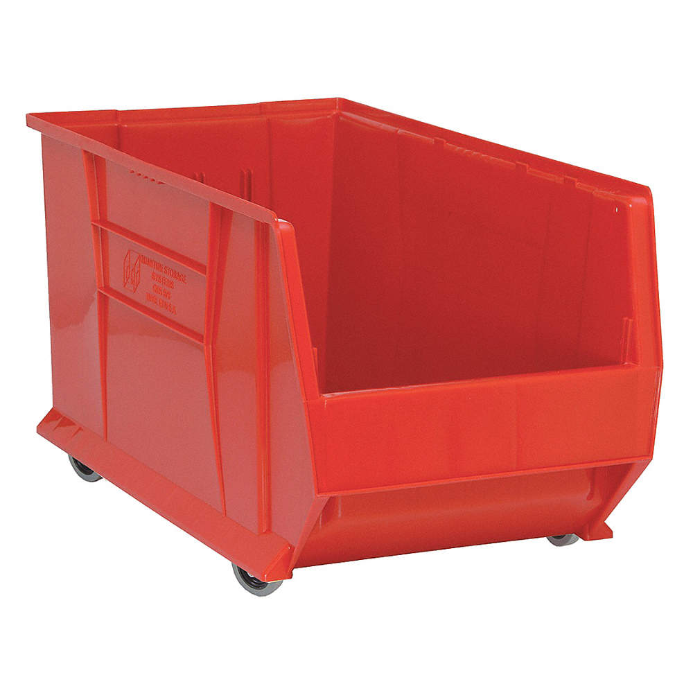 Contenedor Movil Rojo Plastico Capacidad 250 lb. - Grainger México ...